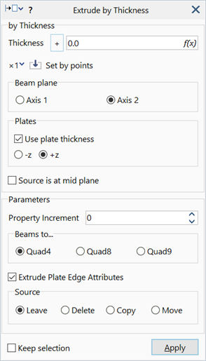 Extrude Tools: by Thickness