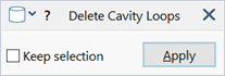 Geometry Tools: Delete Cavity Loops