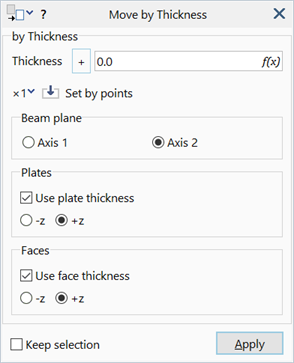 Move Tools: by Thickness